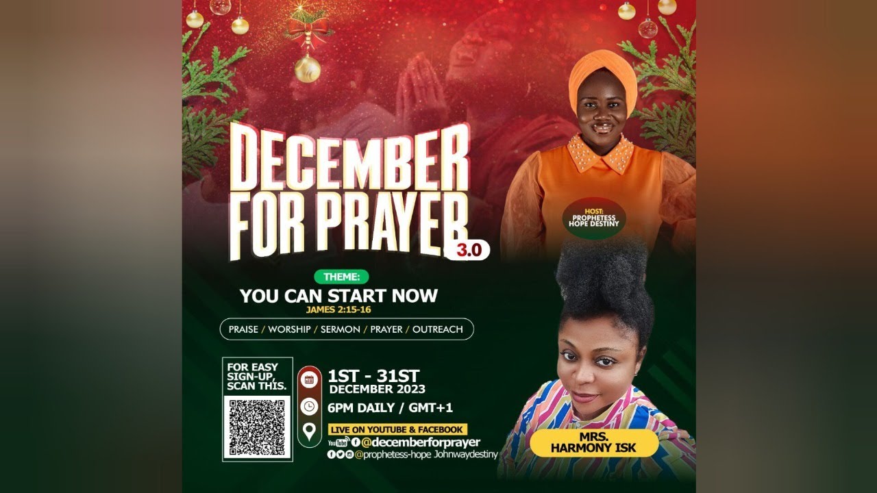 DECEMBER FOR PRAYER 3.0 | DAY 7 | With Minister Harmony Isk - YouTube