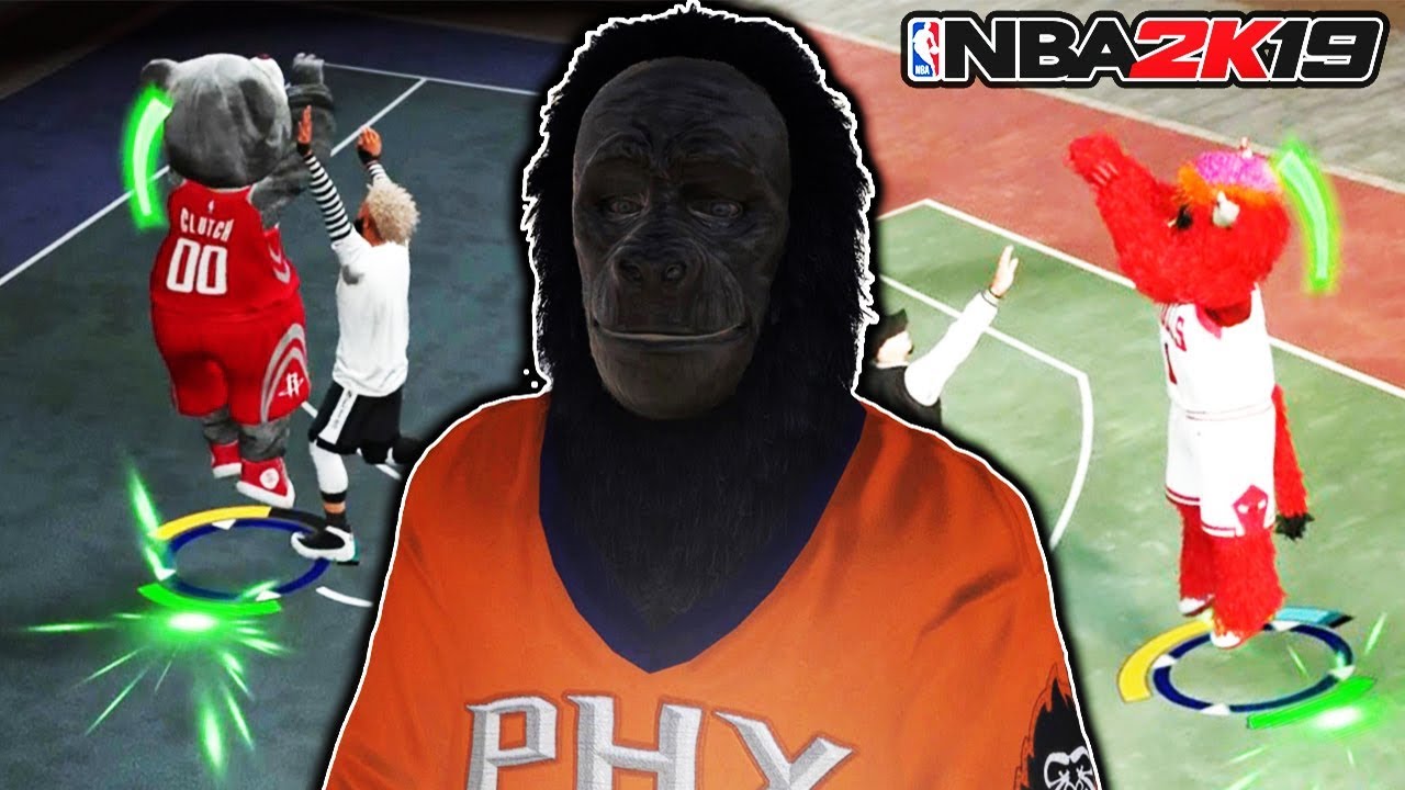MASCOTS IN NBA 2K19 ARE OVERPOWERED AT THE PARK 🔥 - YouTube