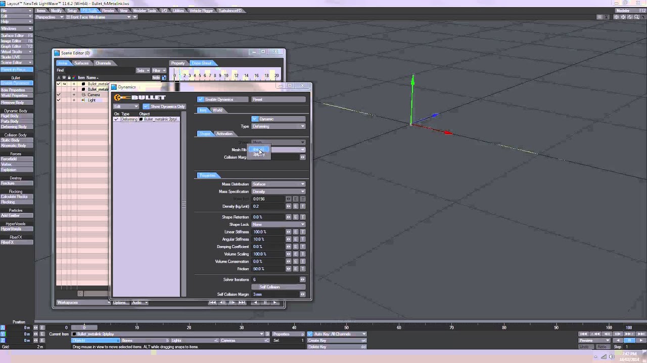 Lightwave Bullet Dynamics & FX_Metalink - YouTube