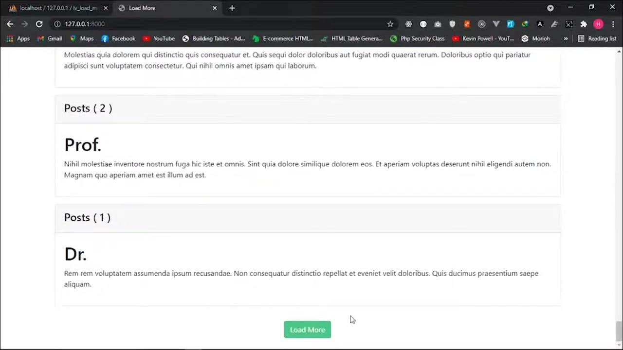 How to make load more button in Laravel and livewire || Laravel and ...