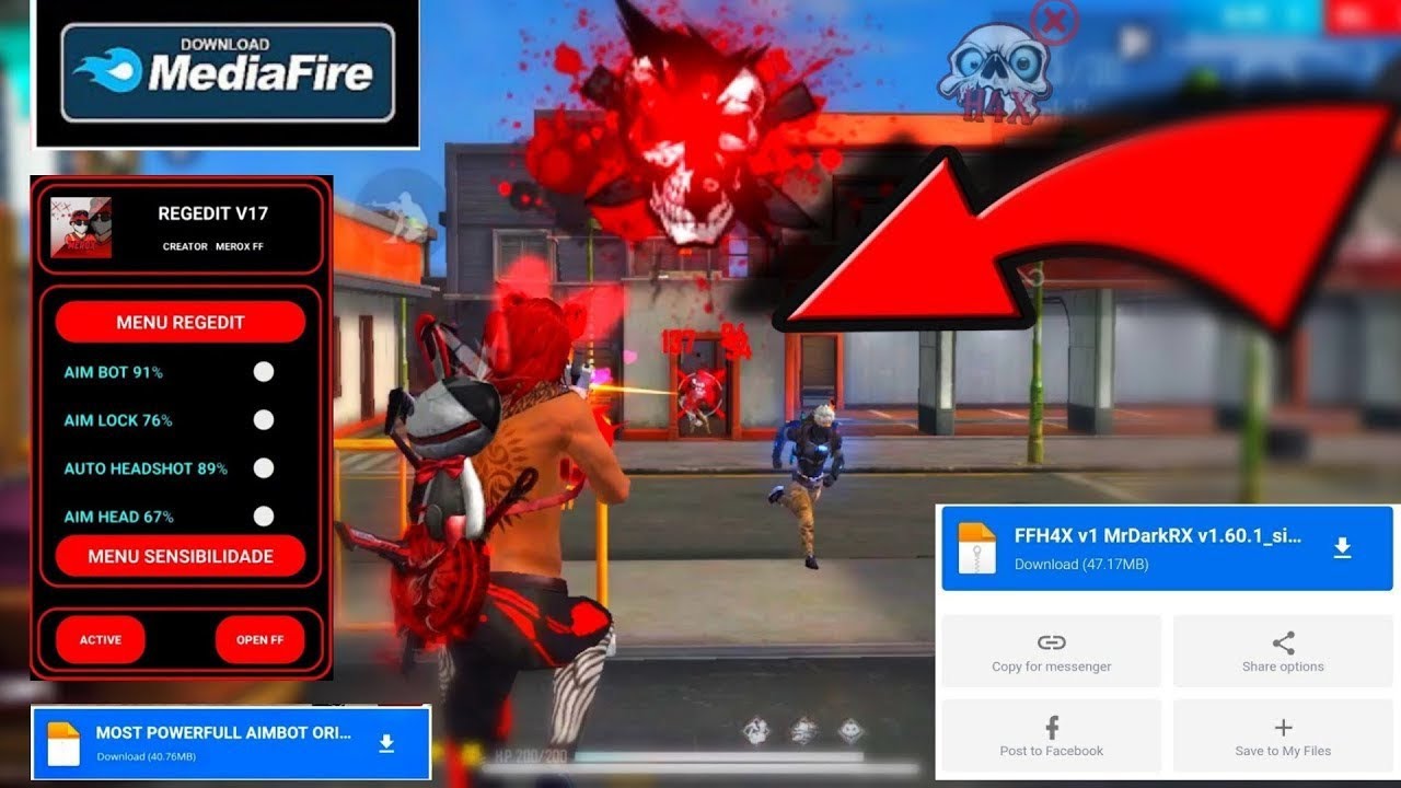 Power of my self Confidence 😱 ffh4x || Mod menu free fire 👽 ffh4x ...