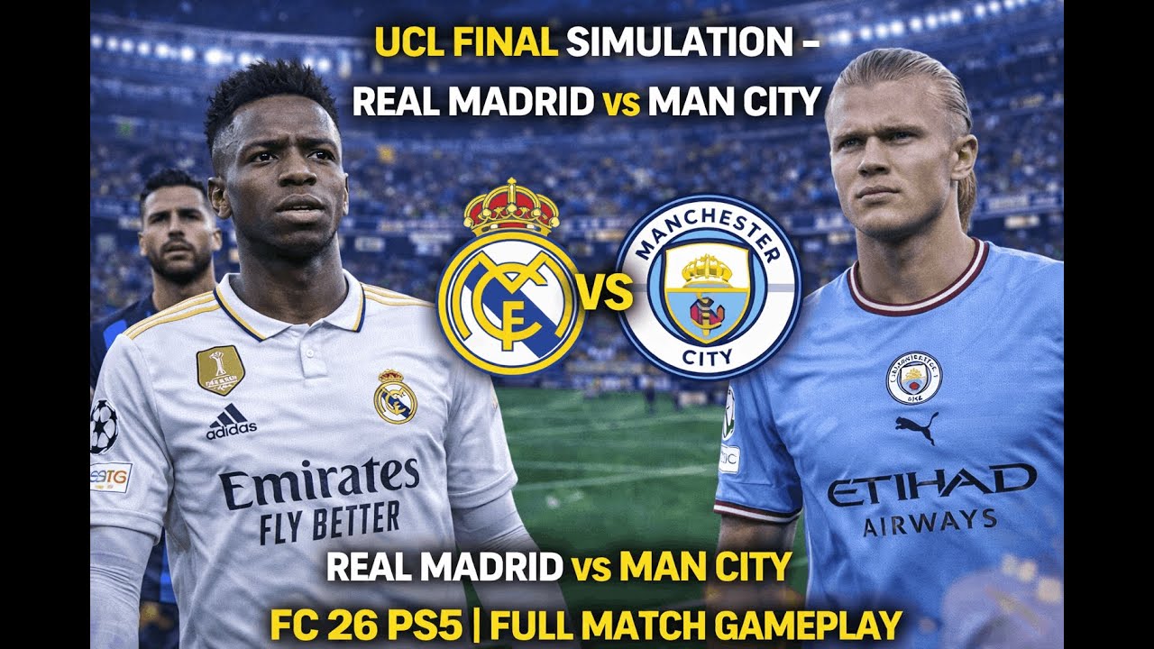 UCL Final Simulation – Real Madrid vs Man City | FC 26 PS5 | Full Match ...