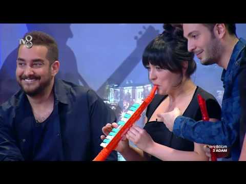 Ezgi Mola'nın 5 Dakikada Enstrüman Çalmayı Öğrendi l 3 Adam