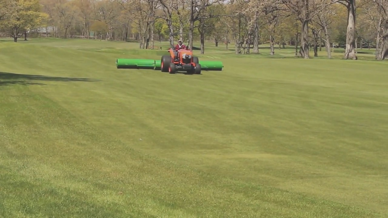 AR84-3G Fairway Roller by TurfTime Equipment - YouTube
