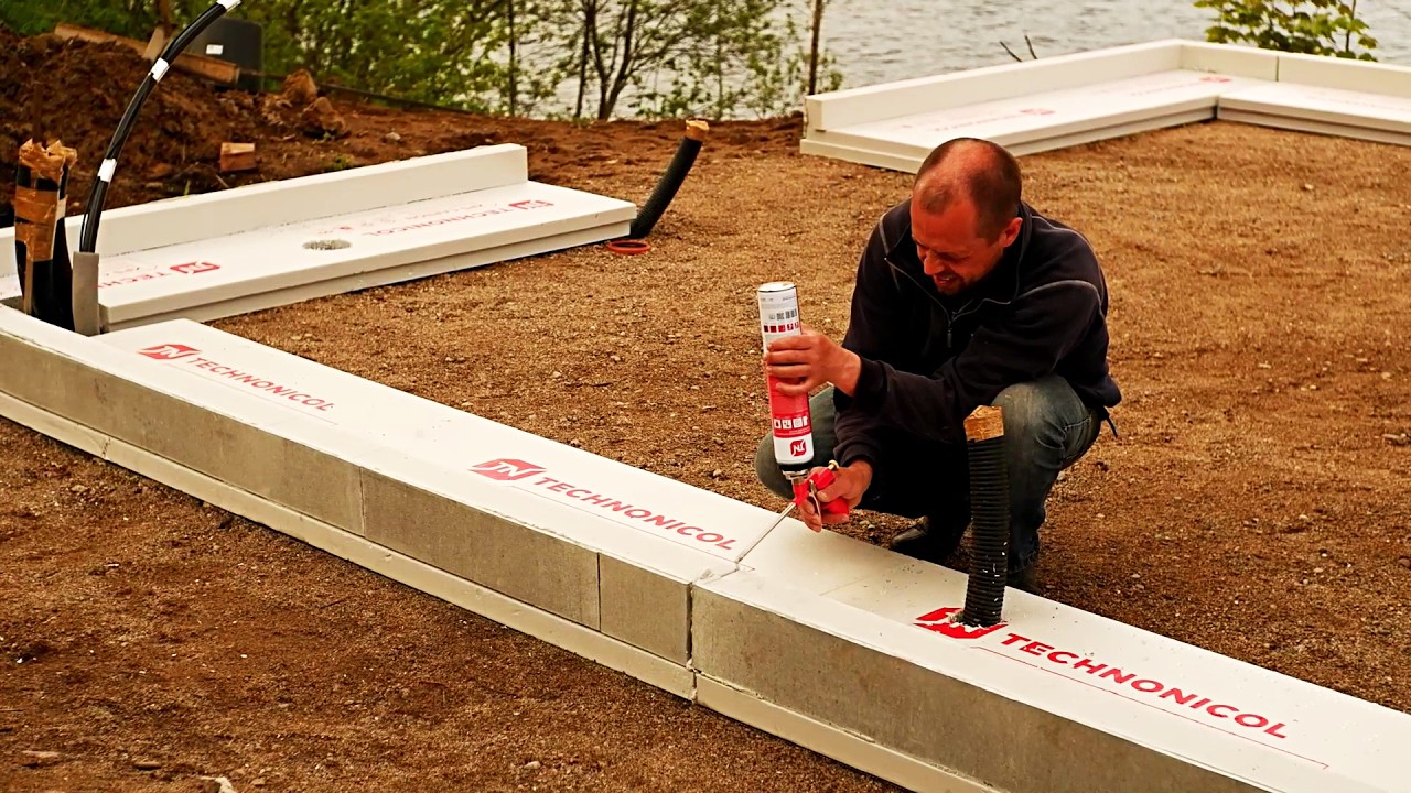 Swedish Warm Foundation for a Tiny House. Full Construction Process ...