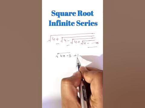 Simplification of Square Root infinite Series questions | Math Short ...