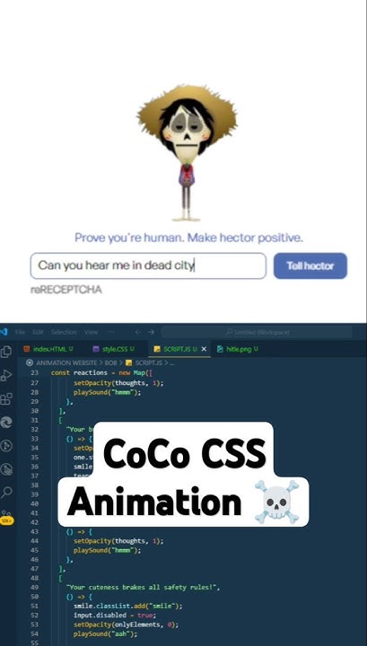 Make Hector Smile CAPTCHA CSS Animation - YouTube