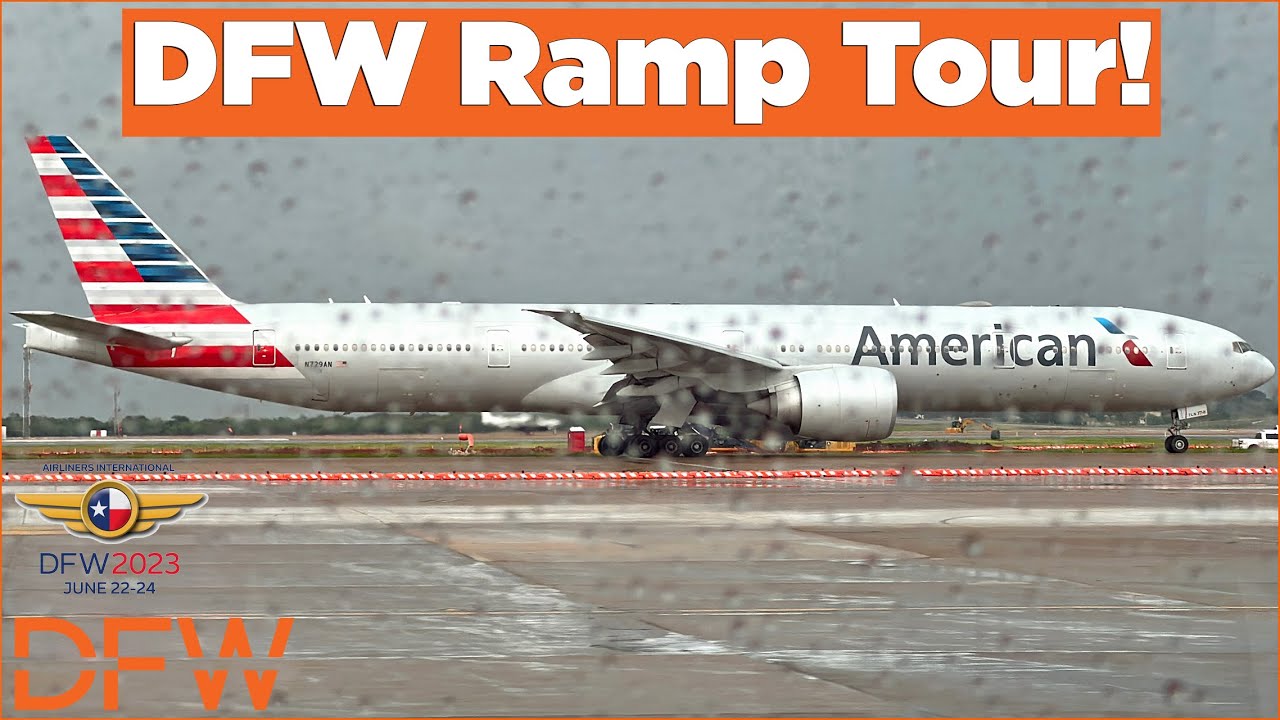 DFW Airport *RAMP TOUR* during Airliners International 2023! - YouTube