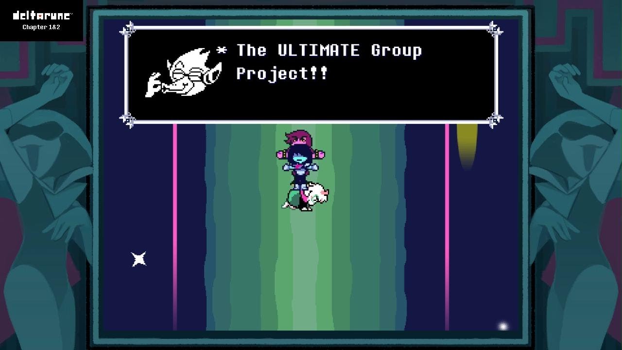 DELTARUNE Chapter 1&2 Giga Queen battle NoHit - YouTube