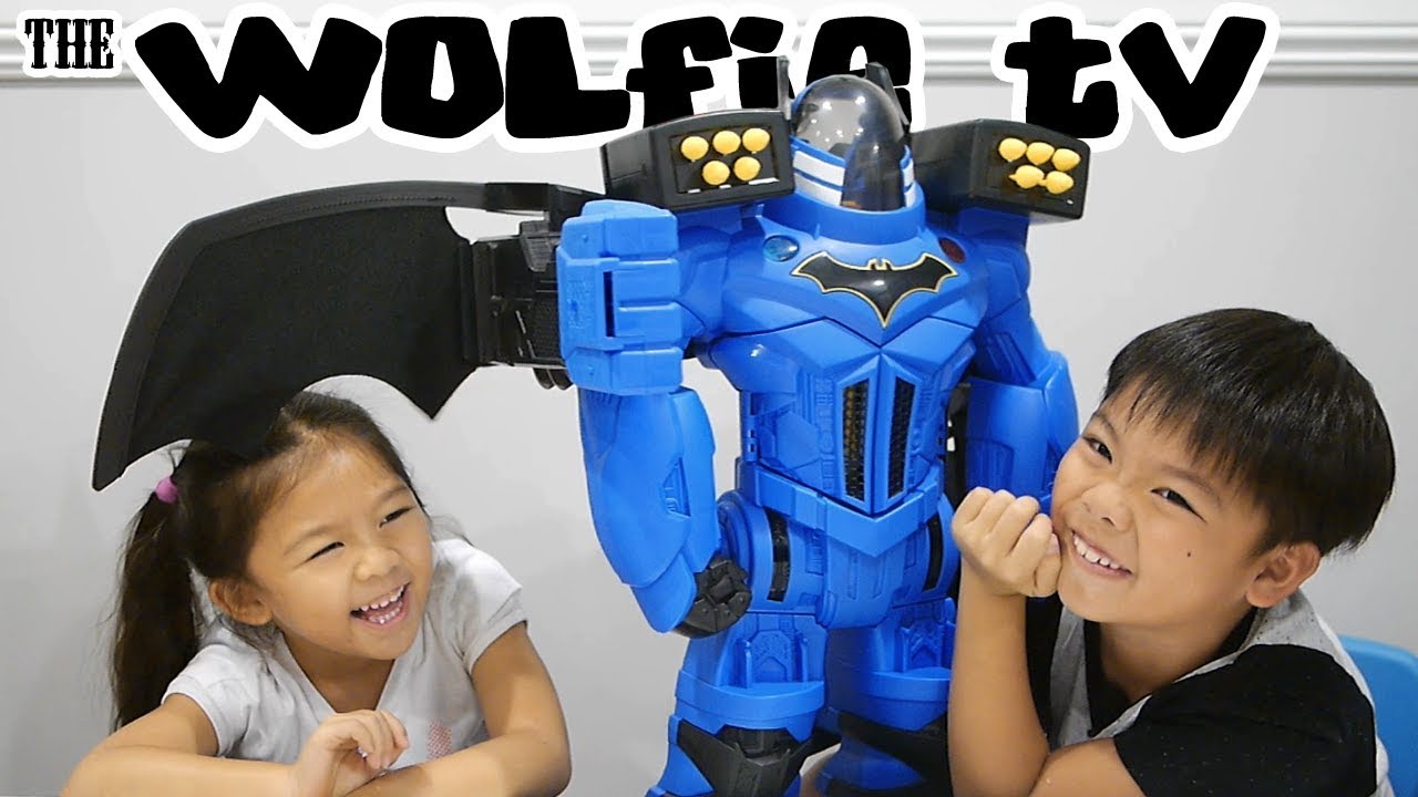 IMAGINEXT BATBOT XTREME UNBOXING !!! Batman Robot that stands over 2ft ...