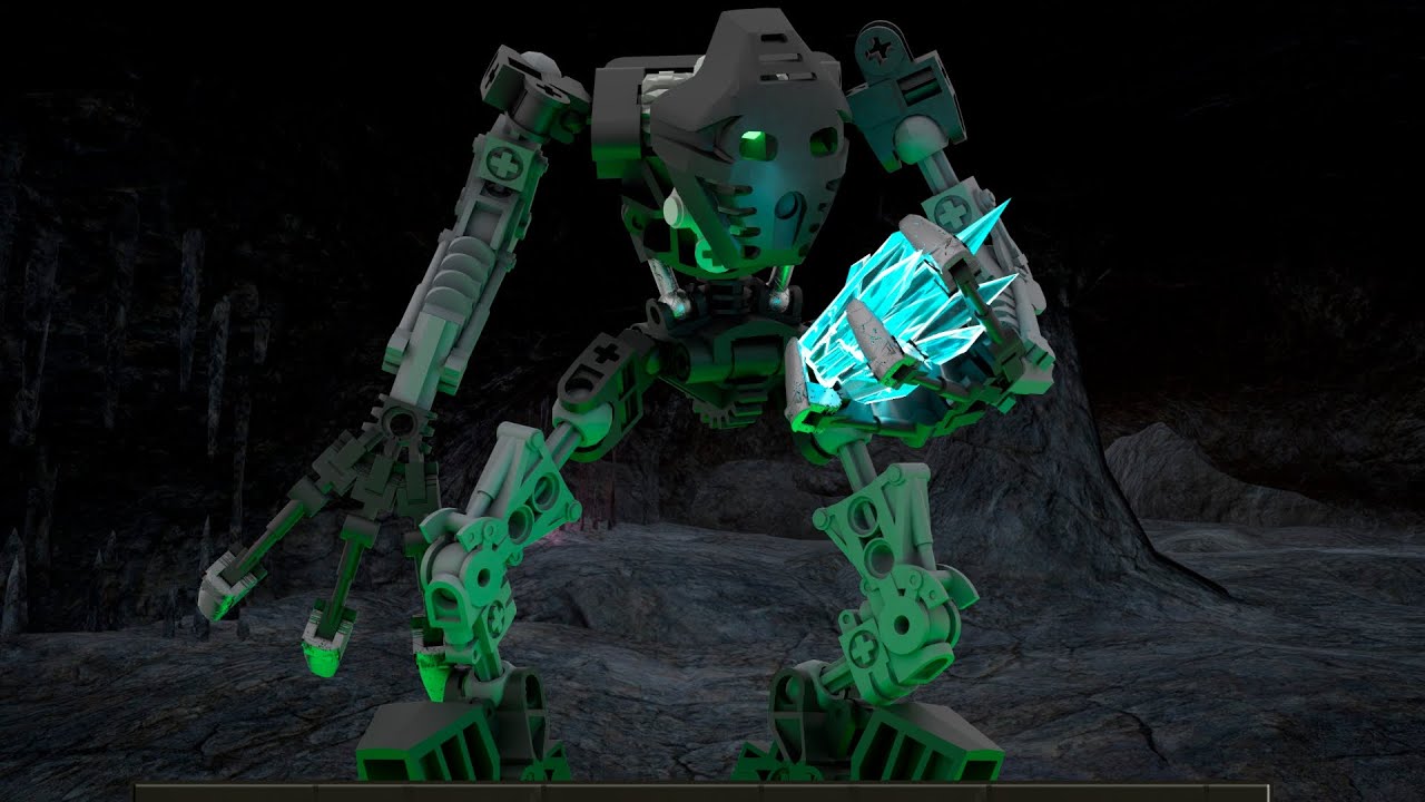 Toa Mata Onua. 3d model MOC BIONICLE. - YouTube