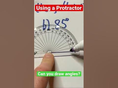 Protractors! What you NEED TO KNOW to draw Angles! #shorts #shorts #angles #mathsscam - YouTube