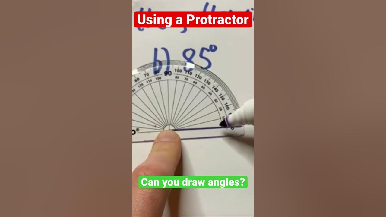 Protractors! What you NEED TO KNOW to draw Angles! #shorts #shorts #angles #mathsscam - YouTube