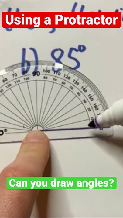 Protractors! What you NEED TO KNOW to draw Angles! #shorts #shorts #angles #mathsscam - YouTube