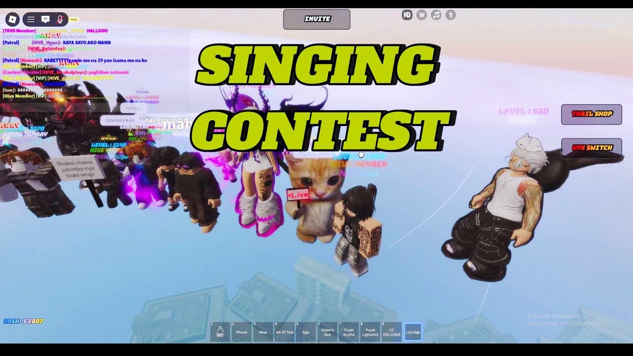 4000 Robux Singing Contest on Roblox - YouTube