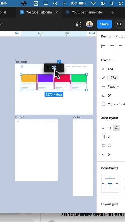 Responsive design layout with figma variable and auto layout wrap. - YouTube