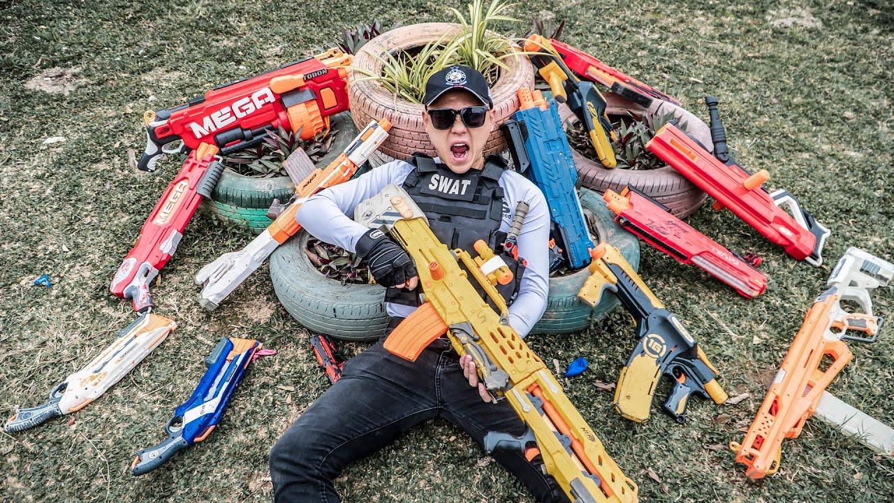 LTT Game Nerf War : TWO Warriors SEAL X Nerf Guns Fight Mr Zero Scazy ...