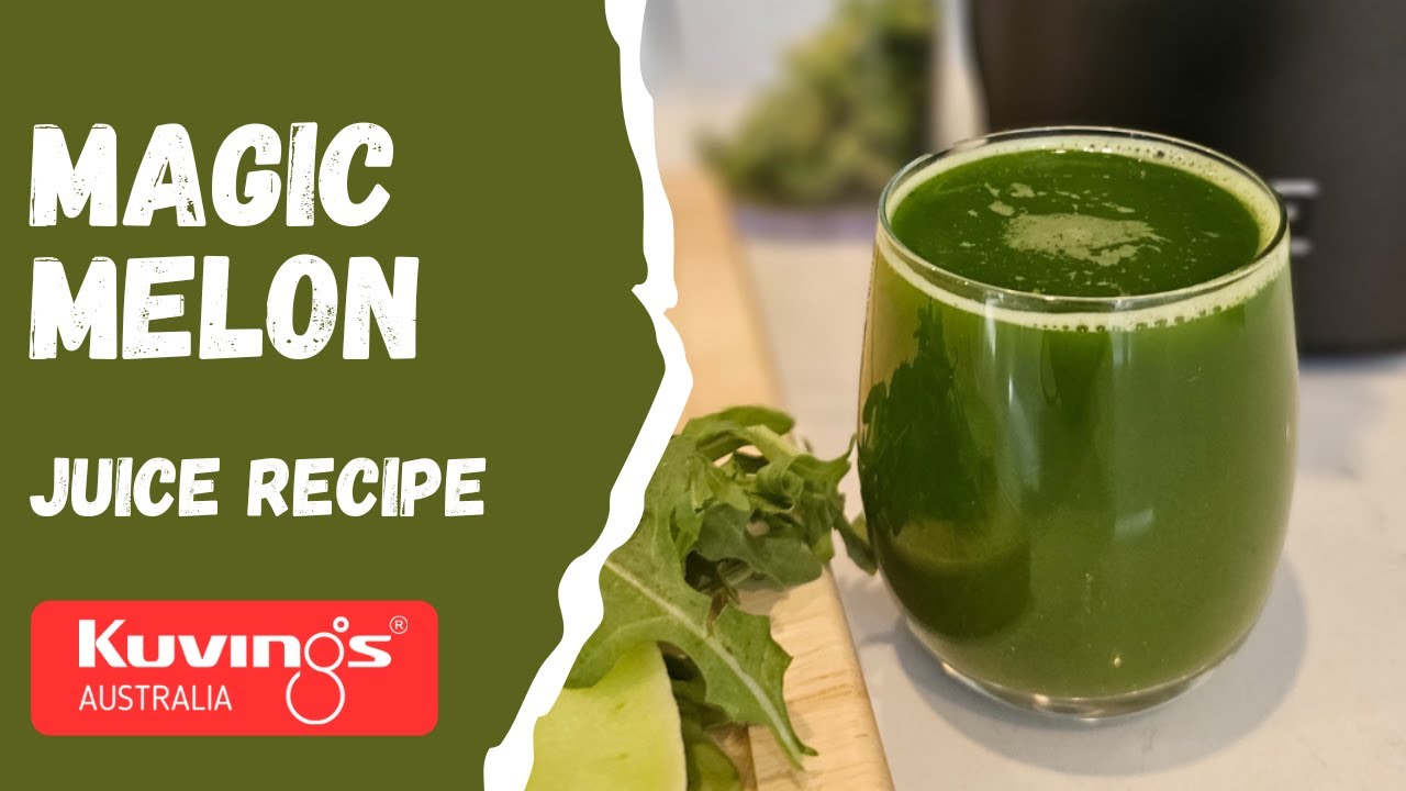 Magic Melon Juice Recipe for Dealing with Stress made in the Kuvings ...