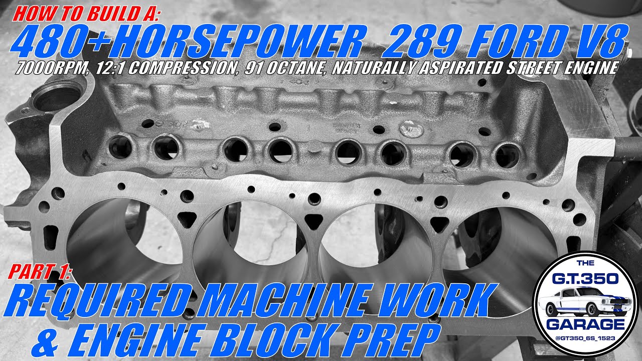 How To Build A 480+Horsepower 289 Ford V8 - Part 1: Required Machine ...