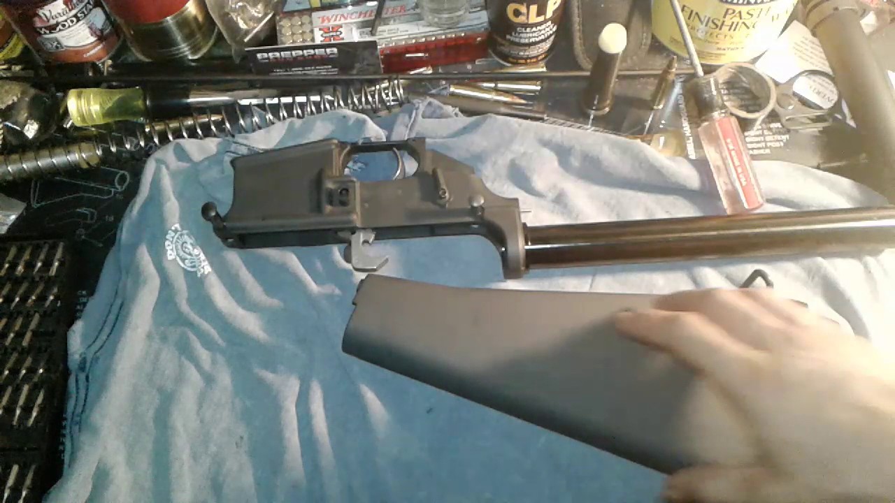 m16a2 buttstock install - YouTube