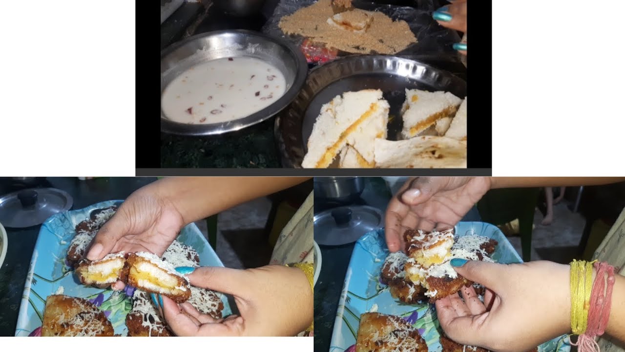 "Crispy delicious bread sandwich 🥪 " fully home made ..idea from my ...