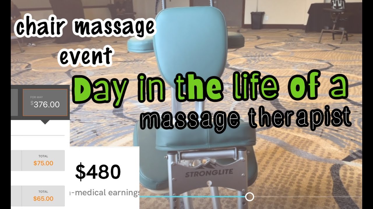life as a massage therapist | chair massage event #mobilemassagewithme ...