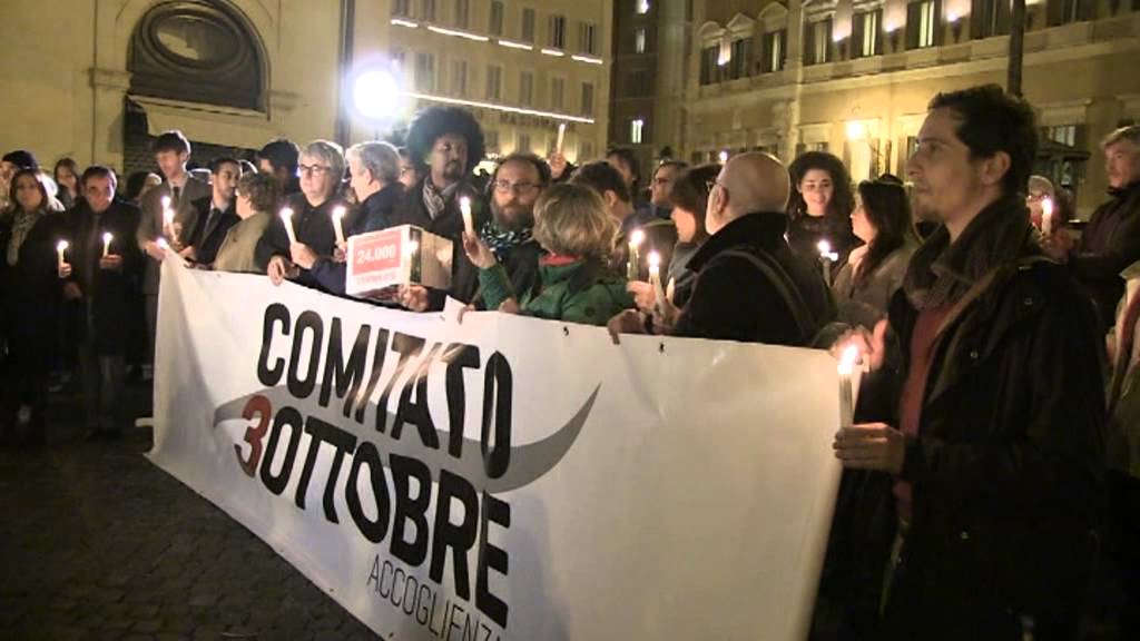 03 12 13 FIACCOLATA COMITATO 3 OTTOBRE DAVANTI MONTECITORIO IMMAGINI 01 ...