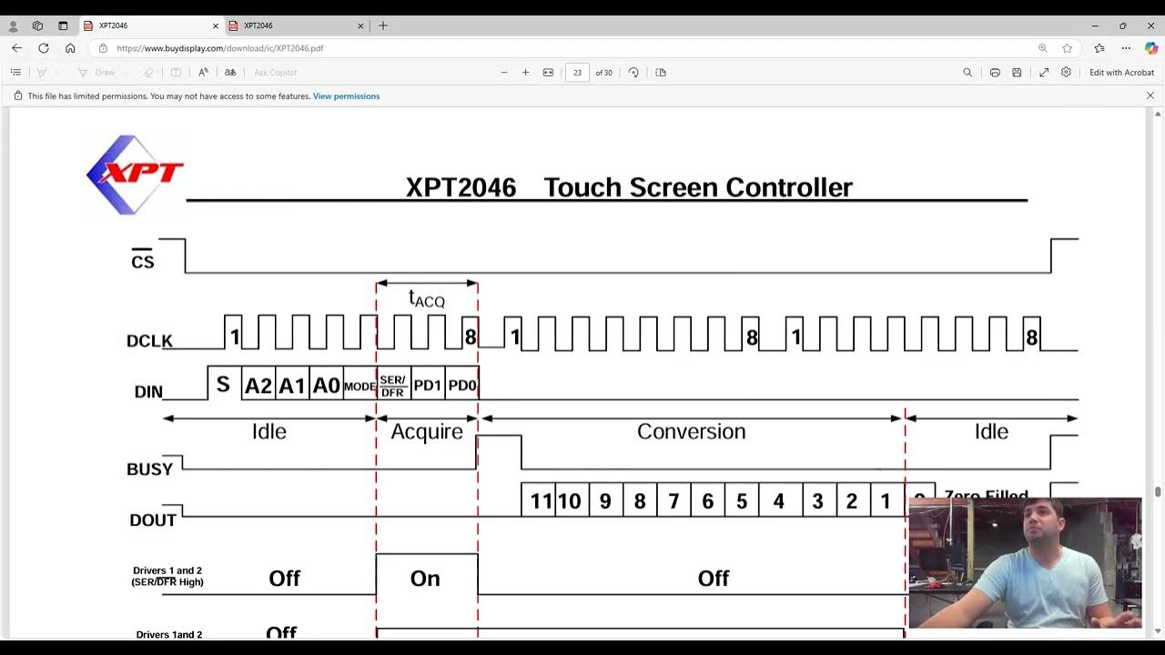 XPT2046 - Touch Screen Driver - YouTube