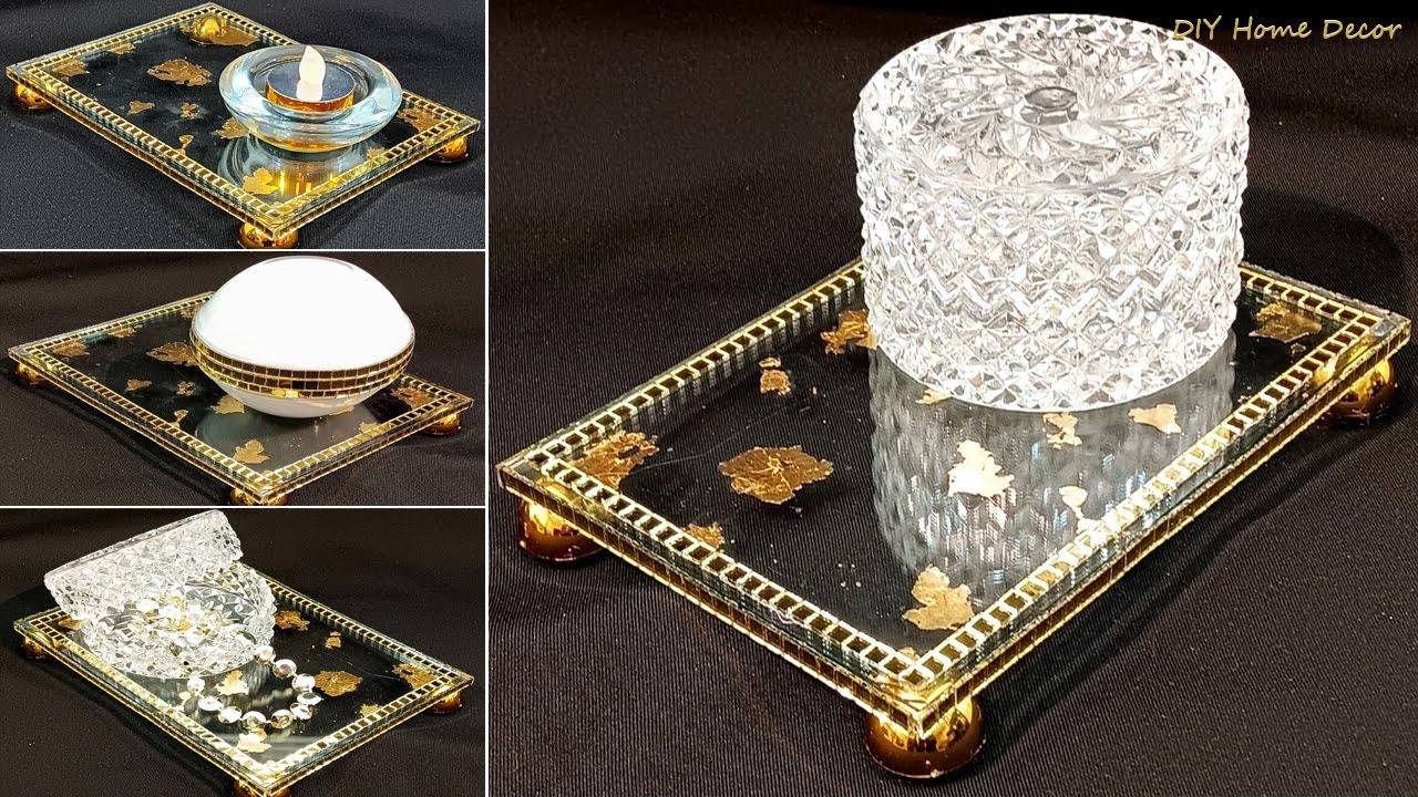 Dollar Tree DIY Trinket Tray High End DIY Home Decor - YouTube