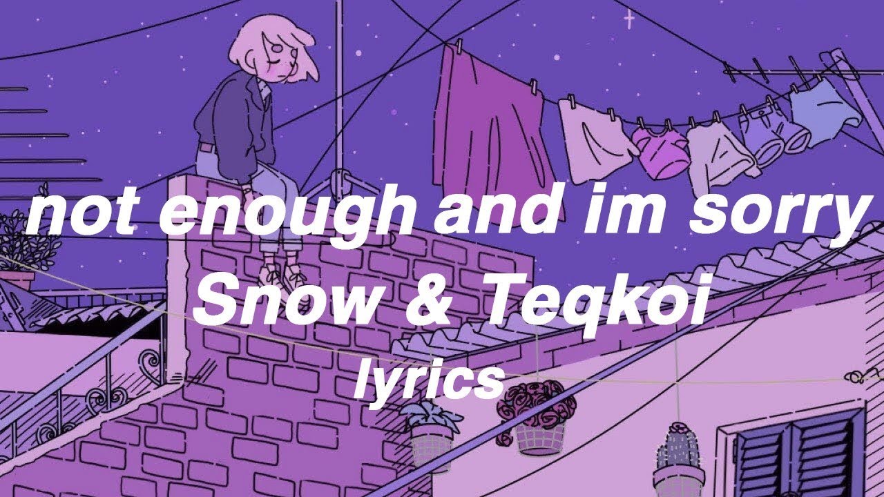 Not enough and im sorry - Snøw & Teqkoi (lyrics) - YouTube