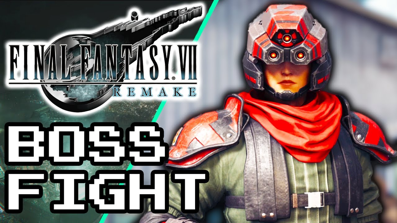 FINAL FANTASY 7 REMAKE - Elite Security Officer Boss Fight (Saving ...