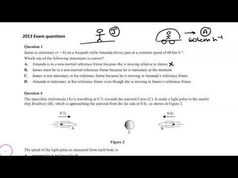 VCE Physics | Relativity Basics - Past exam examples - YouTube