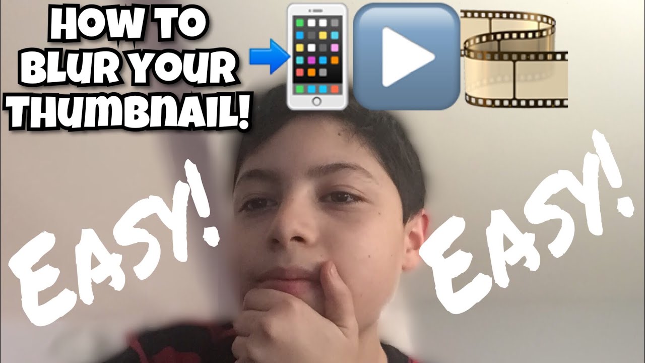 How to make your thumbnail blurry (how to) (easy) - YouTube
