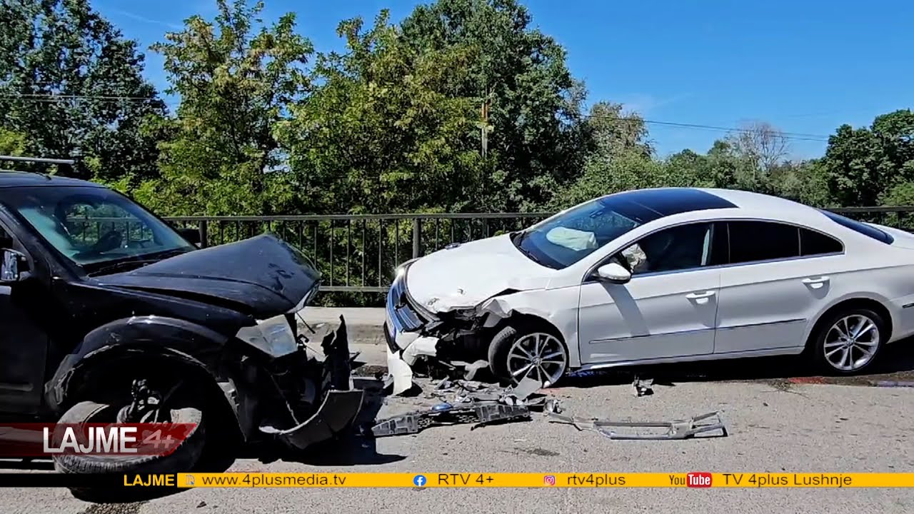 Aksident tek “ Ura e Mbrostarit”, Fier. Dy automjete përplasen me njëra ...