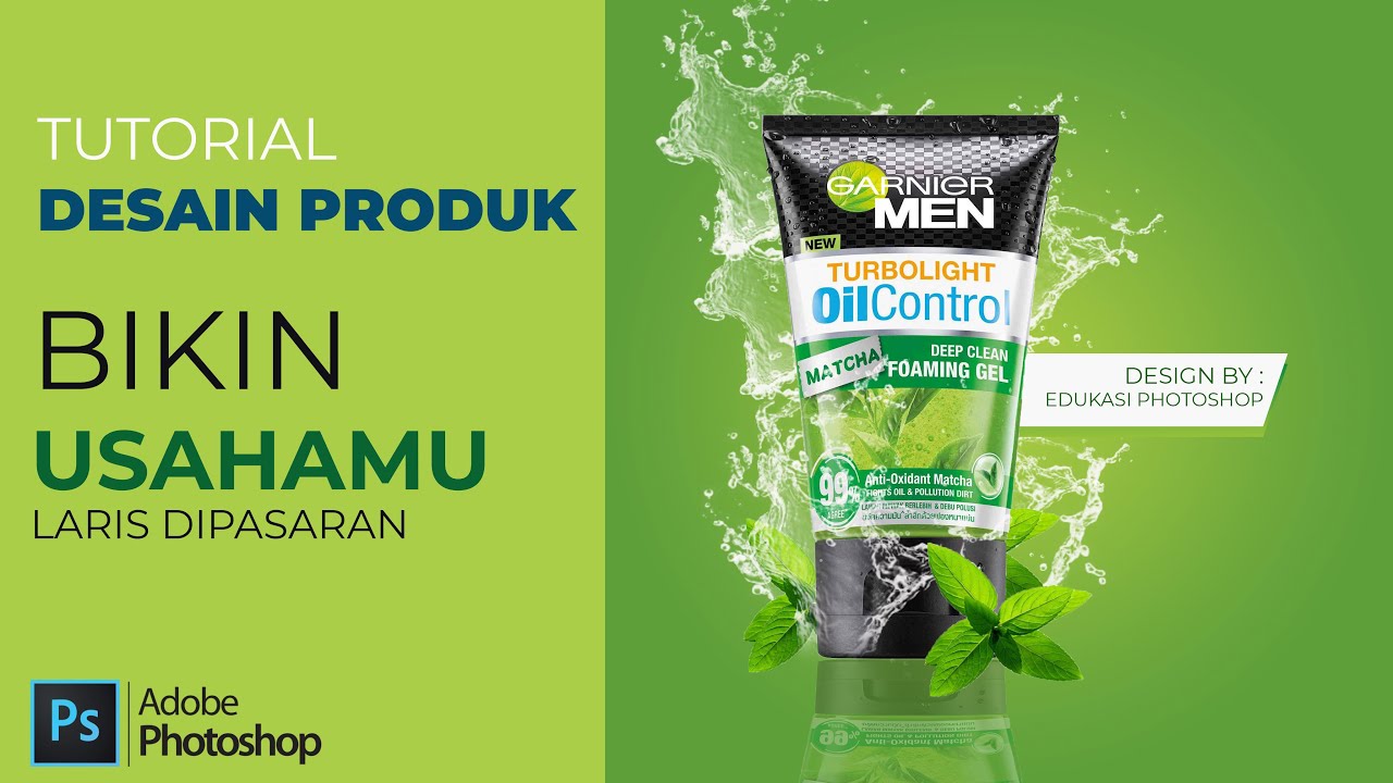 CARA DESAIN PRODUK MENGGUNAKAN PHOTOSHOP EFEK NYATA 3D - YouTube
