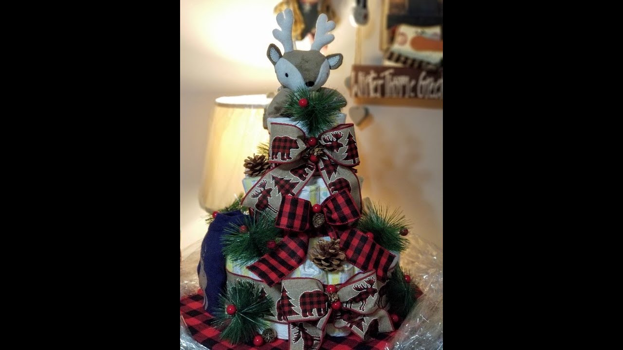 Plaid Moose, Bear, and Trees Wired Edge Ribbon, 2.5 Inches x 10 Yards ...