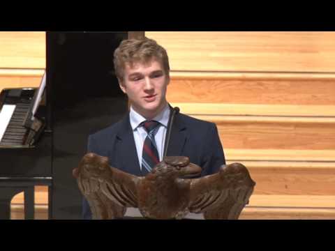 William Cheesewright - Chapel Speech, January 18, 2017 - YouTube
