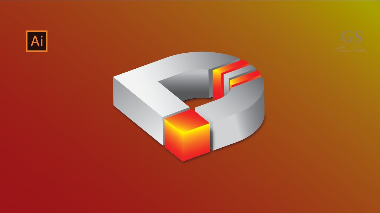 How to Design a 3D Letter Logo in Adobe illustrator | 3d Logo design for Beginners & Expert ...