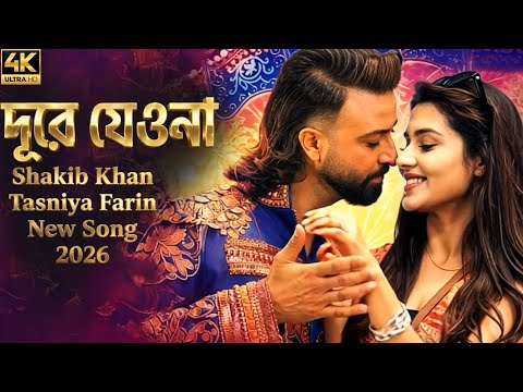 দূরে যেওনা Shakib Khan & Tasniya Farin New Song  Bangla Sad Song