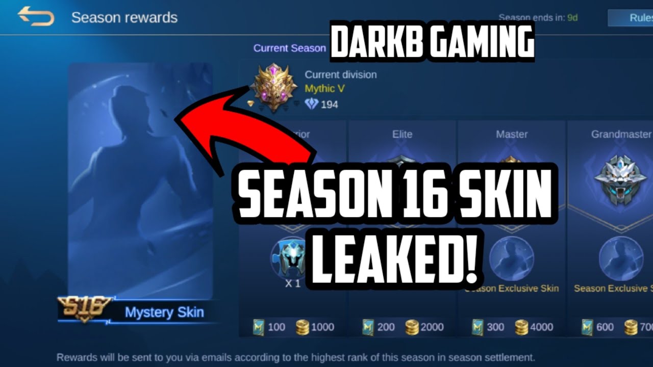 Season 16 Skin and Avatar border leaked! | Mobile Legends | MLBB - YouTube
