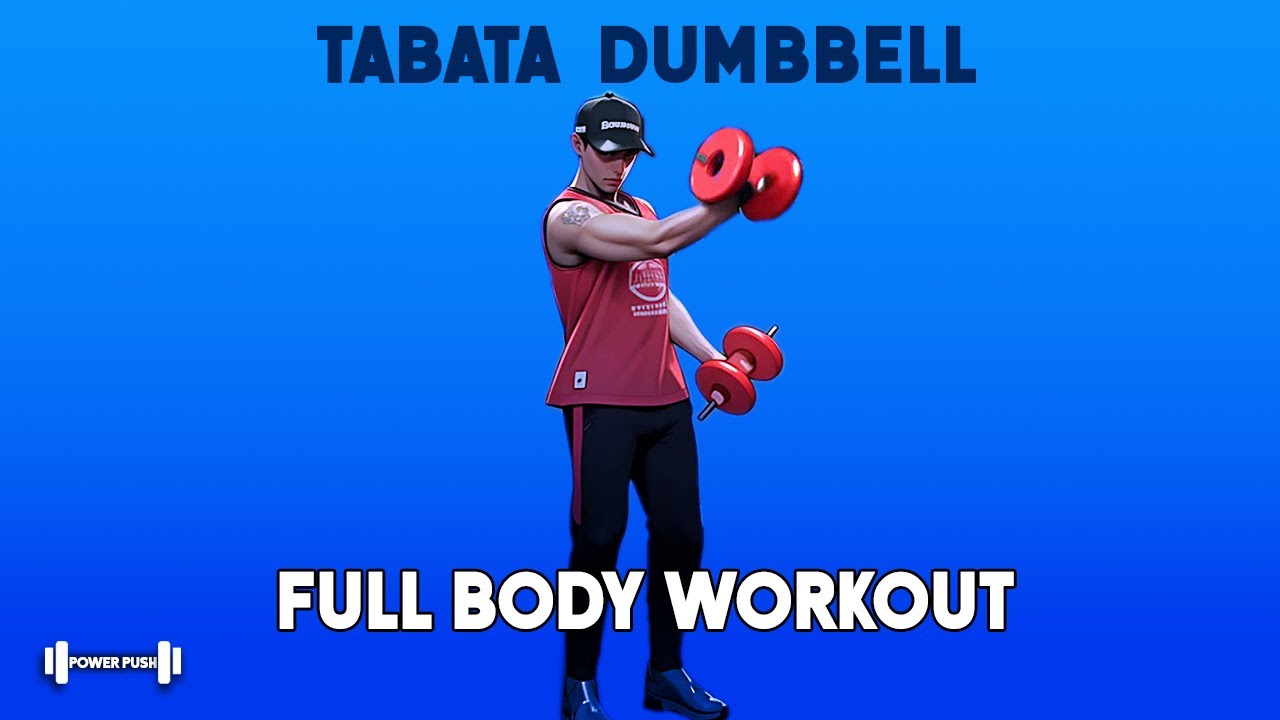 4 Minute Tabata Dumbbell Full Body Workout | HIIT Workout - YouTube