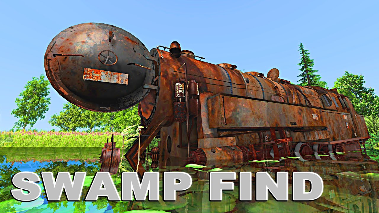 FOUND: Abandoned BR 95 Steam Legend Sinking in a Swamp! - YouTube