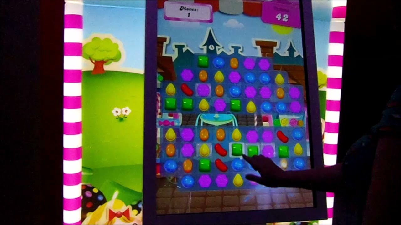 Coin Operated Candy Crush Saga Amusement Arcade Machine - YouTube