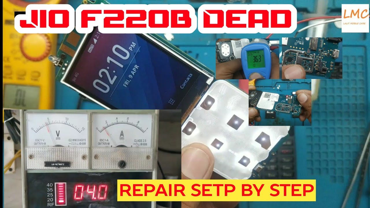 jio f220b dead solution | repair setp by step | Apt input line short ...