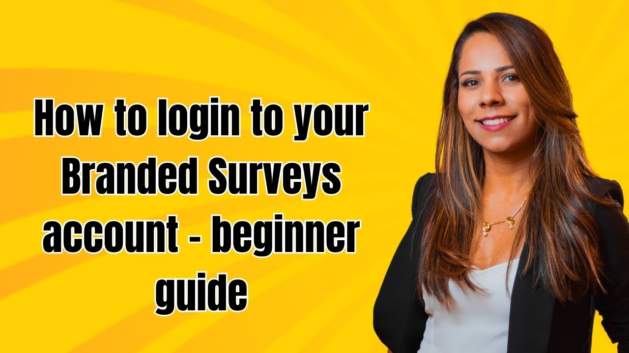 How to login to your Branded Surveys account - beginner guide - YouTube