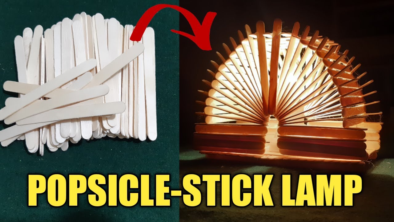 Making Lamp from Popsicle Sticks| DIY Popsicle Stick Ideas|26.01.22| # ...