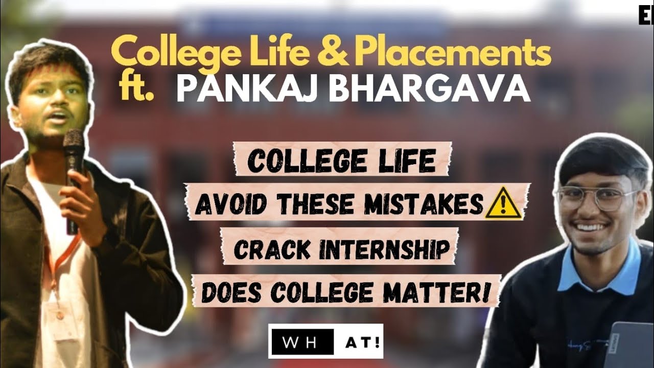 Placement | College life | Podcast |ft. Pankaj Bhargava, Placement ...