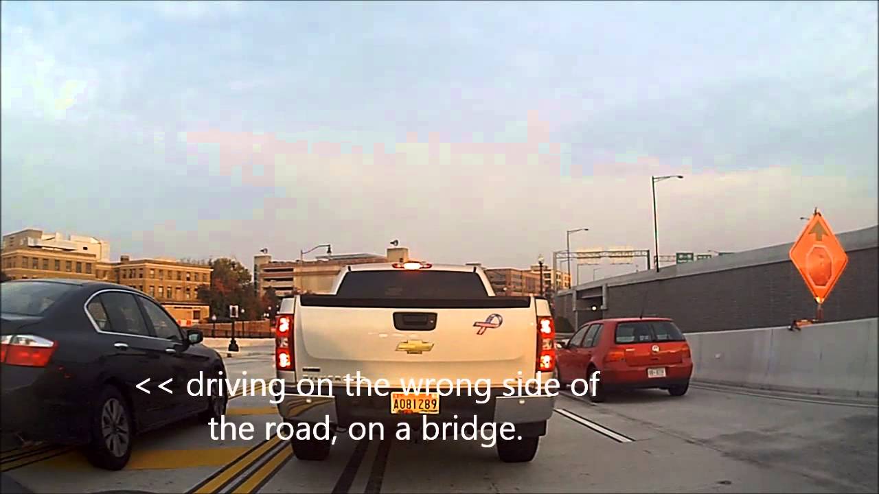 20131031 - driving on the wrong side of the bridge - YouTube