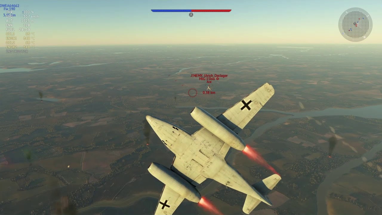 Me 262 A VS Mig 15 bis - YouTube