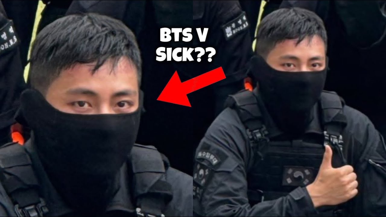 OMG!😳 BTS V Sick?? BTS V SDT Video #btsv#jungkook#btsvmilitaryservice# ...